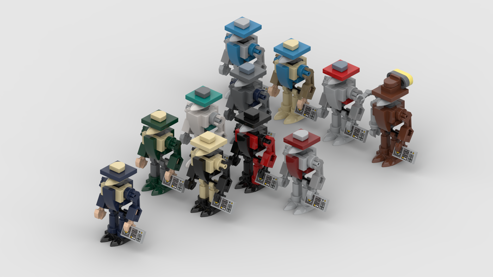 LEGO MOC Tactical Droids - TX-20, Doctor, TX-1726, TX-94 and more by ...