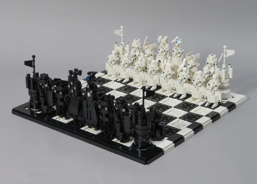 LEGO MOC Technic Chess board with pieces by marthart | Rebrickable ...