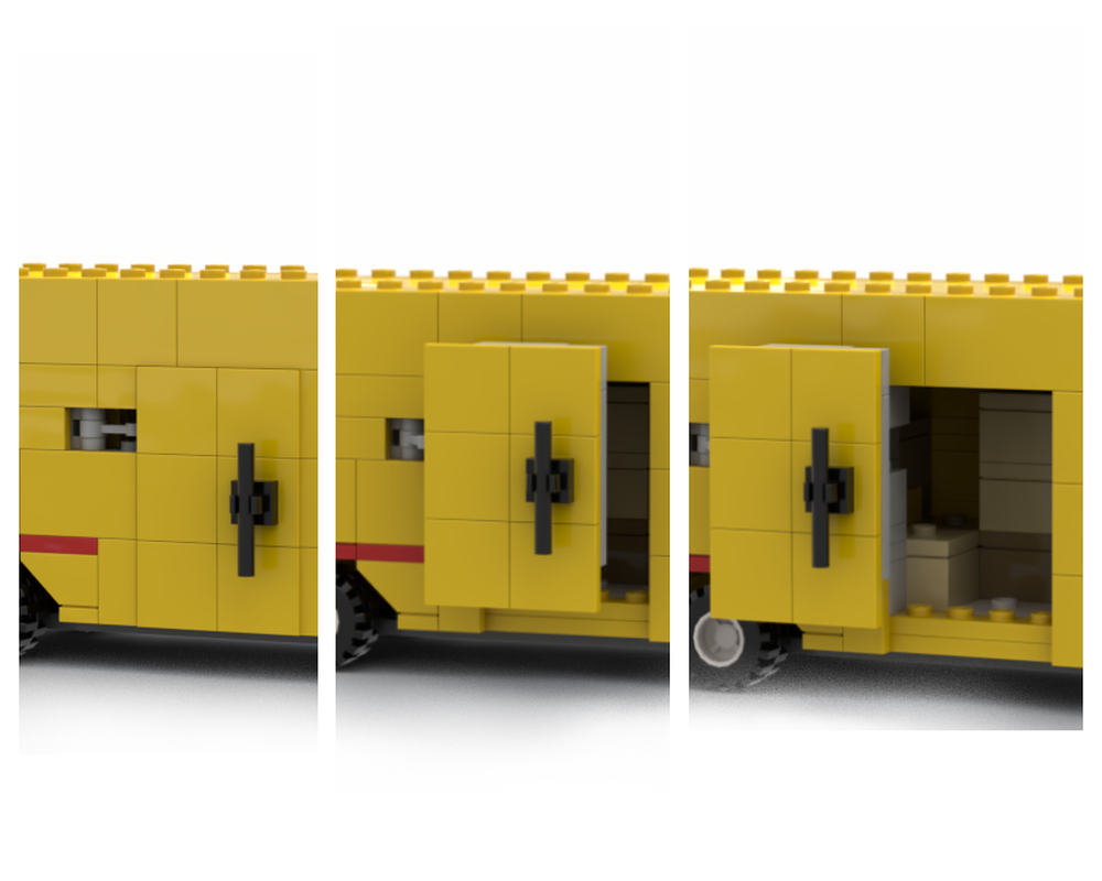 LEGO MOC DHL Delivery car by CreatorExpert | Rebrickable - Build with LEGO