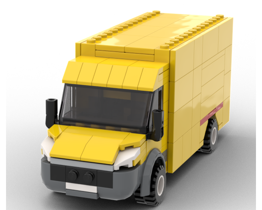 LEGO MOC DHL Delivery car by CreatorExpert | Rebrickable - Build with LEGO