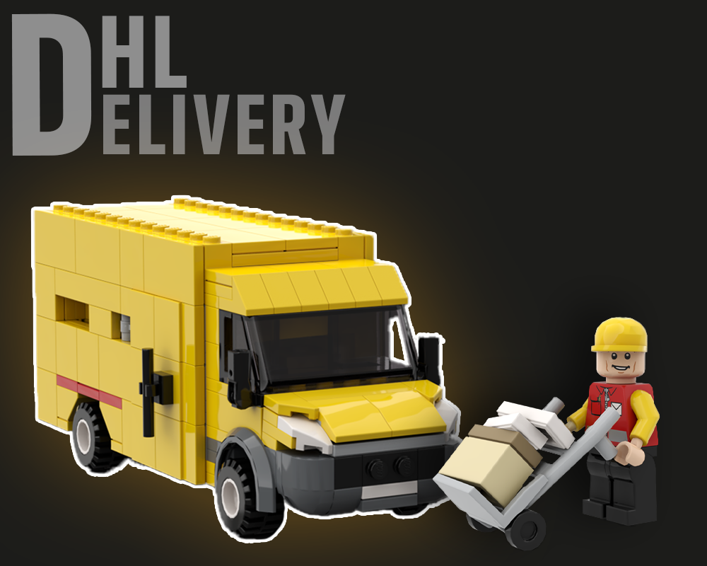LEGO MOC DHL Delivery car by CreatorExpert | Rebrickable - Build with LEGO