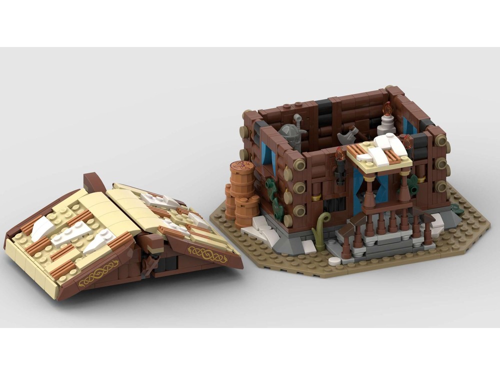 Lego Moc Viking Trading Post By Mcgreedy Rebrickable Build With Lego