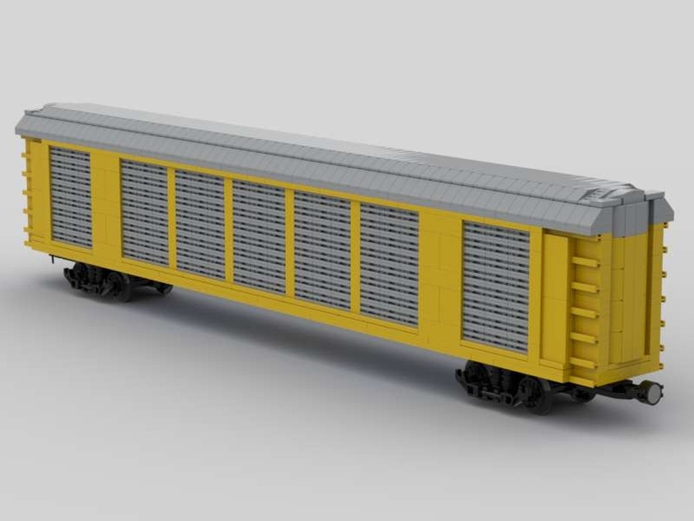 LEGO MOC Autorack Rail Car by Bedwell Designs | Rebrickable - Build ...
