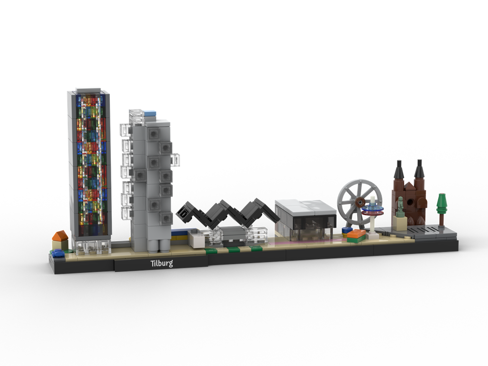LEGO MOC Tilburg Skyline by jqno | Rebrickable - Build with LEGO