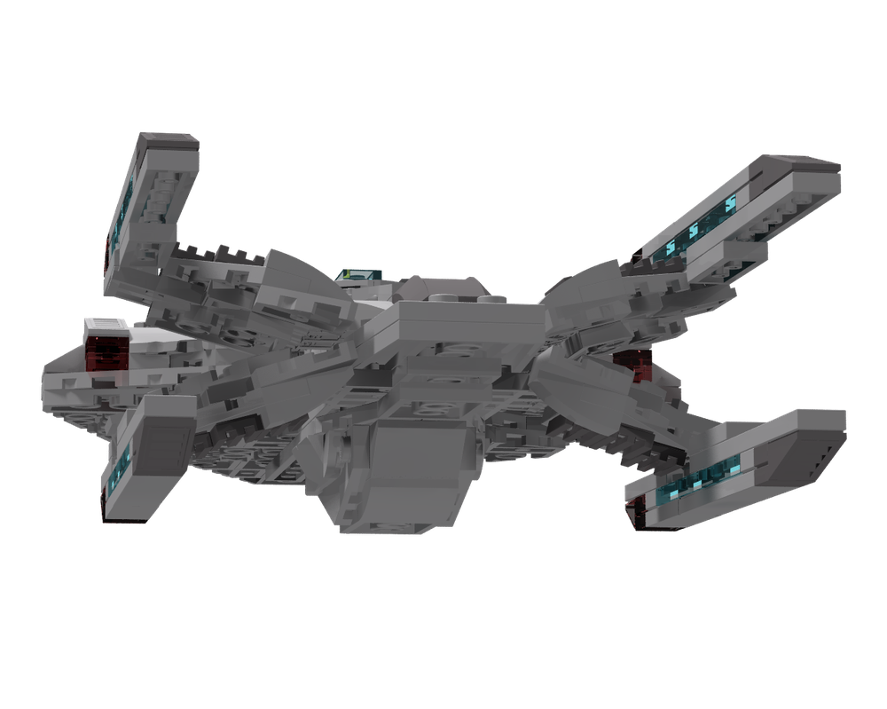Lego Moc Uss Prometheus Prometheus Class Battleship 3 In One By