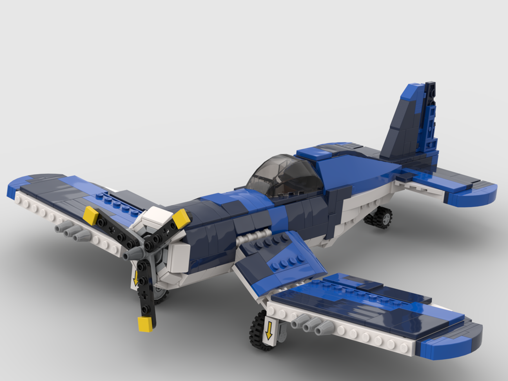 LEGO MOC-196732 F4U Corsair by Militarized Bricks | Rebrickable - Build ...