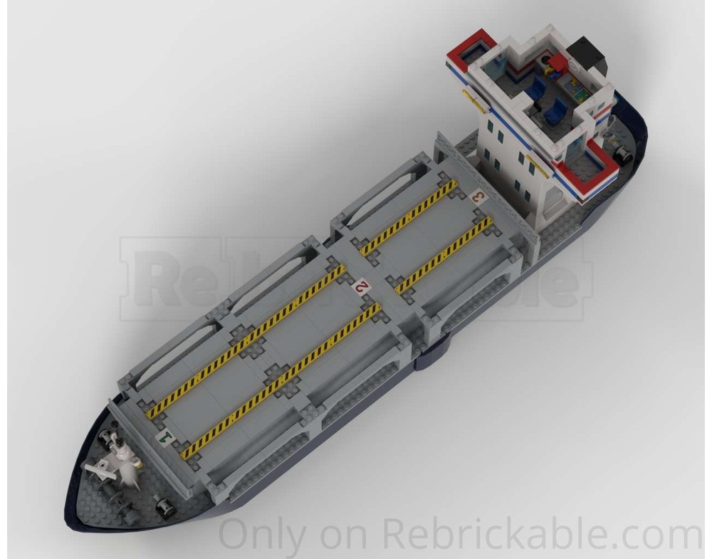 LEGO MOC City 24 TUE container vessel by flyingcarpet | Rebrickable ...