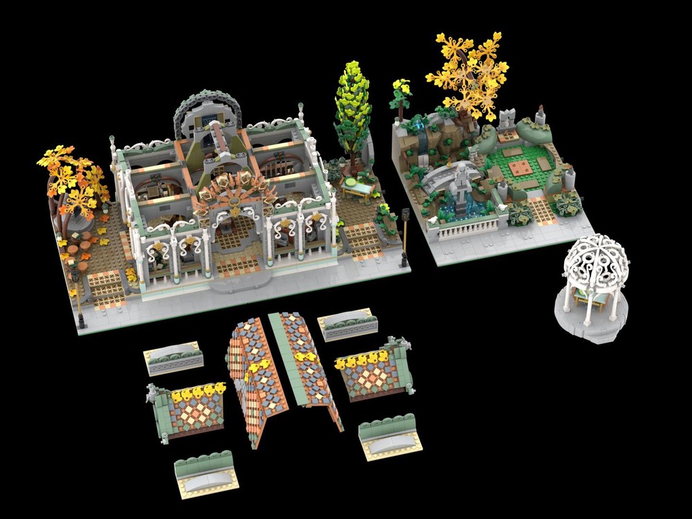 Lego Moc Elven Market Hall 10316 Rivendell Modification By Pl Mocs