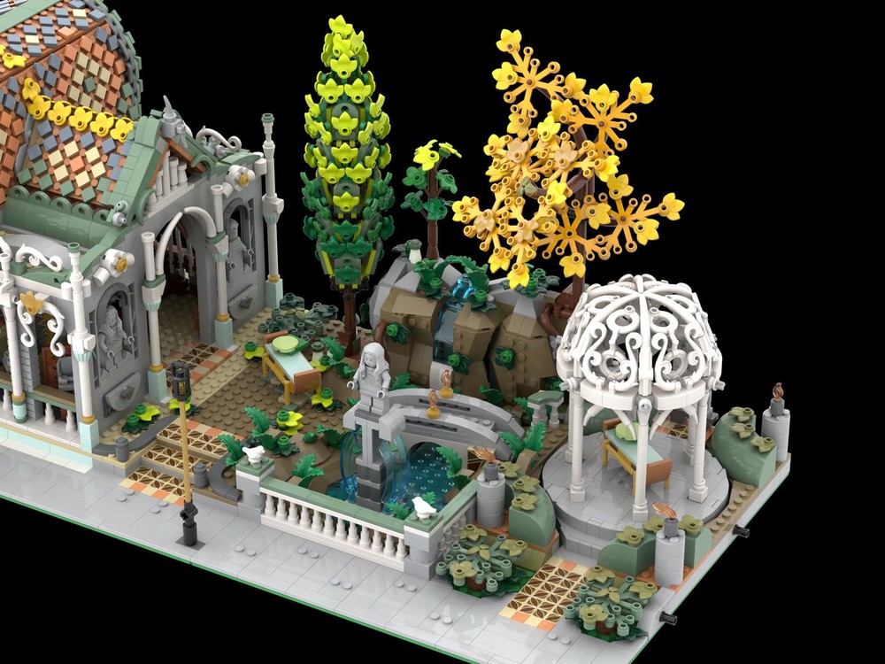 Lego Moc Elven Market Hall 10316 Rivendell Modification By Pl Mocs