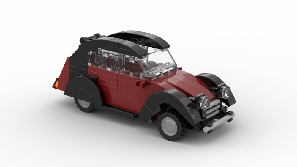 LEGO MOC 1980 Citroën 2CV Charleston by BRSBricks | Rebrickable - Build ...