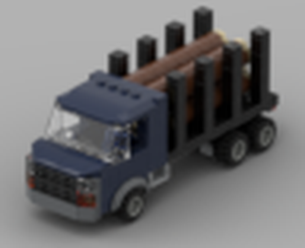 LEGO MOC Logging Truck by leeggoo_Creator | Rebrickable - Build with LEGO