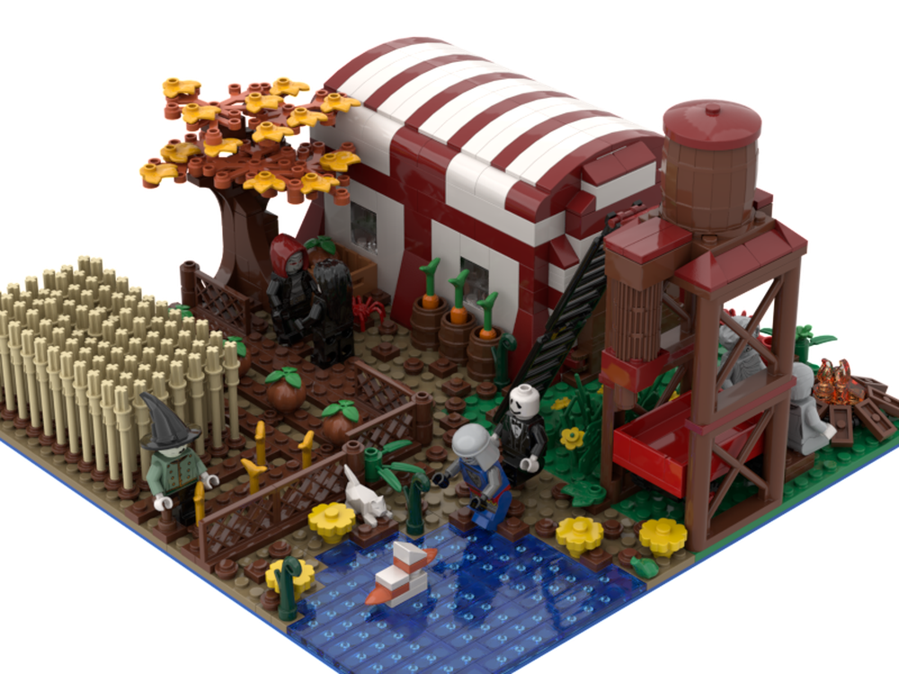 LEGO MOC Halloween Farm by Seelenbrand | Rebrickable - Build with LEGO