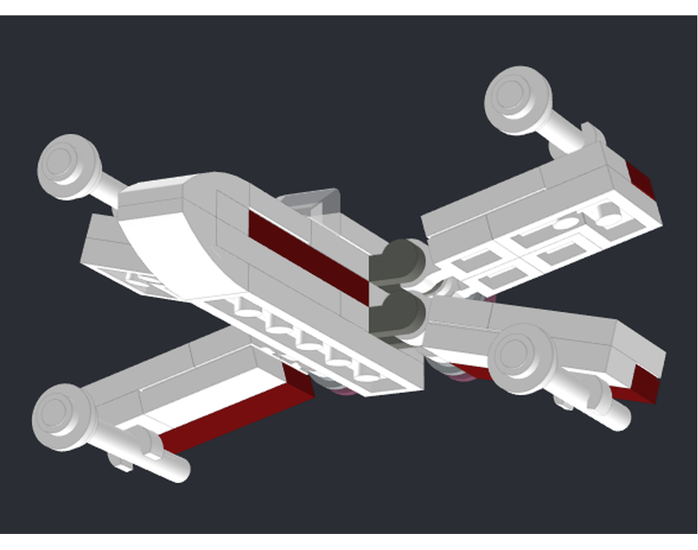 Lego Moc Micro X Wing Starfighter By Queenenterprise Rebrickable