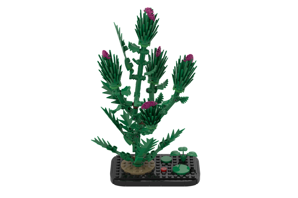 LEGO MOC Thistle (Goldfinch display) by SKABRAM | Rebrickable - Build ...