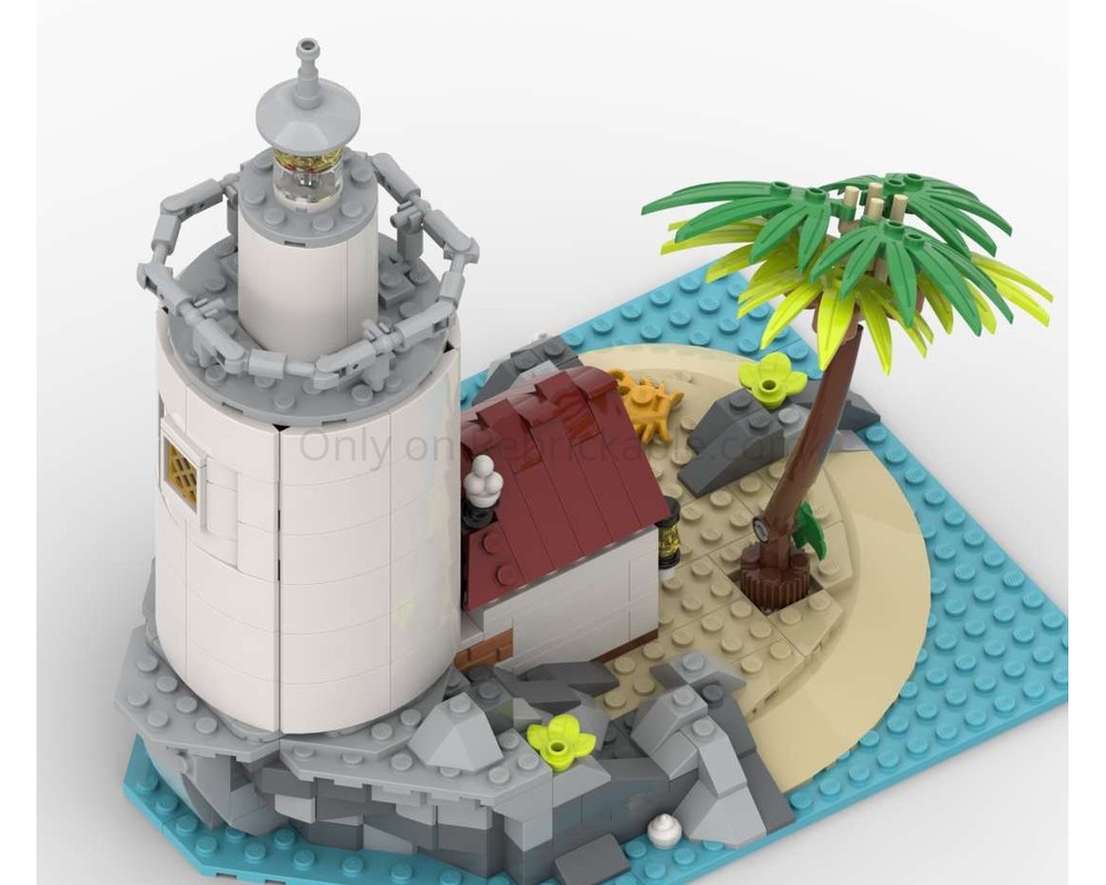 Lego Moc Shipwreck Island Lighthouse By The Pirate Shipwright