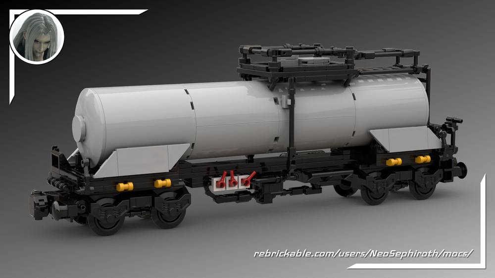 Lego Moc Tanker Wagon Grey By Neosephiroth Rebrickable Build With Lego