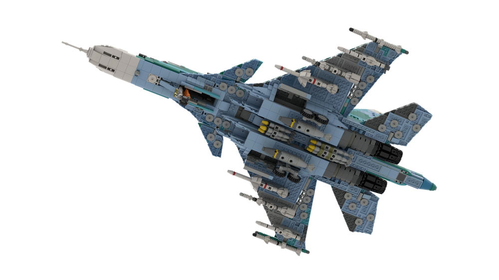 Lego Moc Sukhoi Su 34 Fullback 135 Scale By Darthdesigner