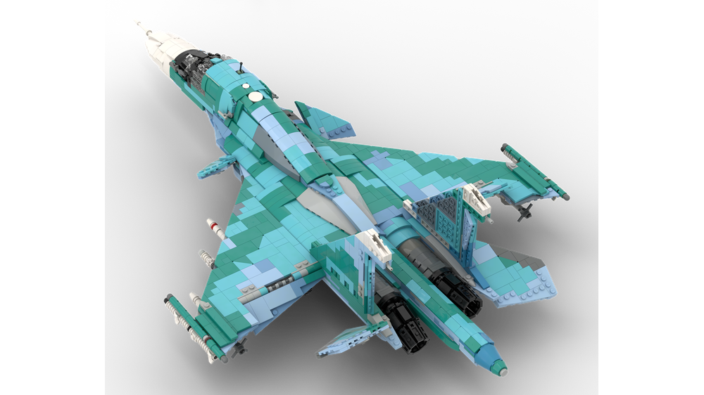Lego Moc Sukhoi Su 34 Fullback 135 Scale By Darthdesigner