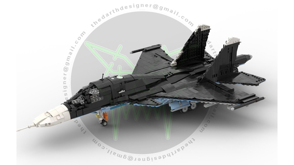 Lego Moc Sukhoi Su 34 Fullback 135 Scale By Darthdesigner