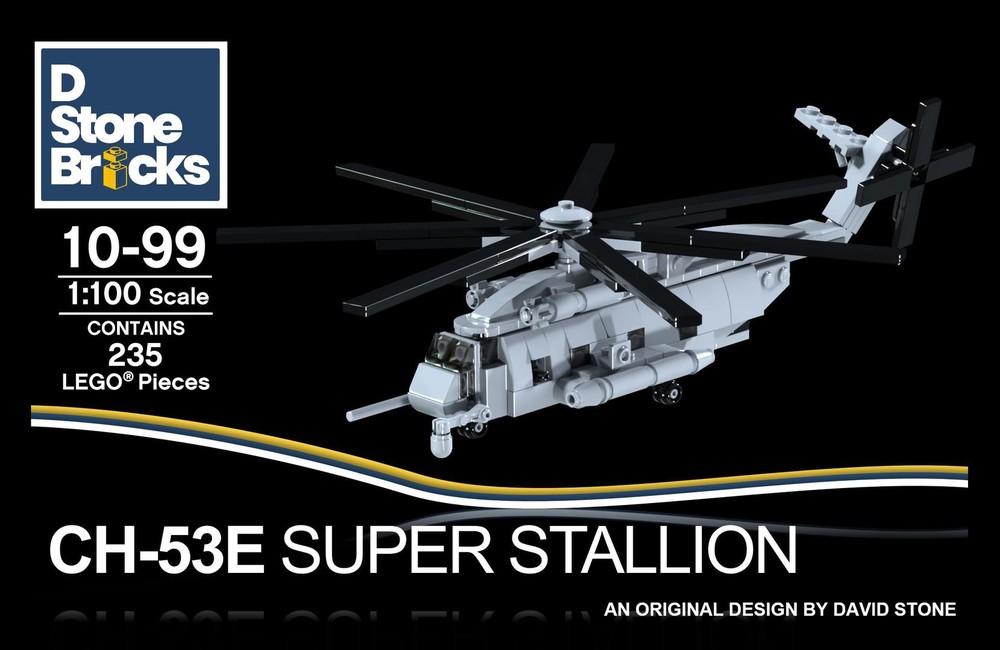 LEGO MOC Mini CH-53E Super Stallion 1:100 Scale by David.DStone ...