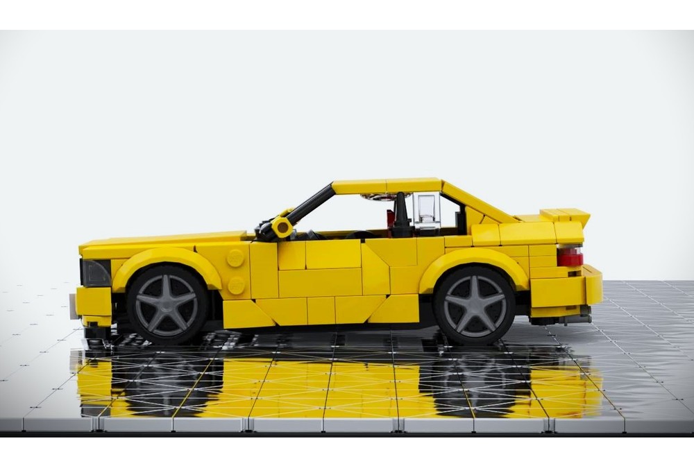 LEGO MOC BMW M3 E36 (yellow) by Sweeng | Rebrickable - Build with LEGO