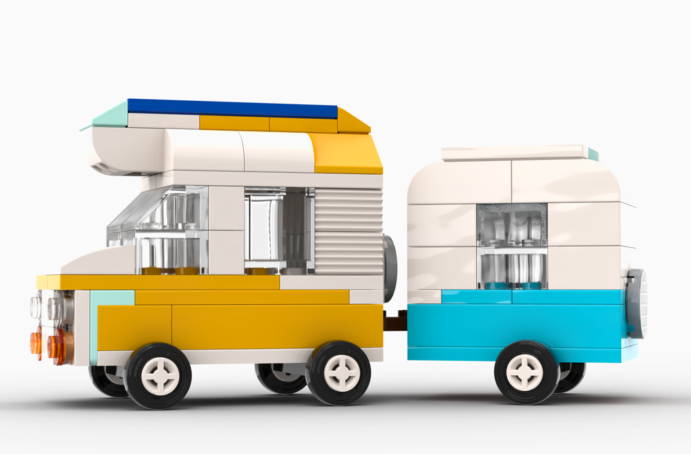 LEGO MOC 11038 Camper van with trailer by Lenarex | Rebrickable - Build ...