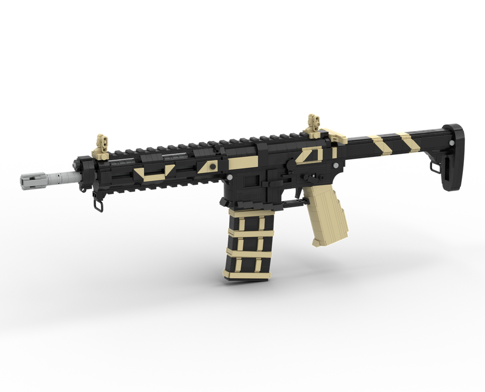 LEGO MOC AR-15 Custom Mod Tan by OzarOwl | Rebrickable - Build with LEGO