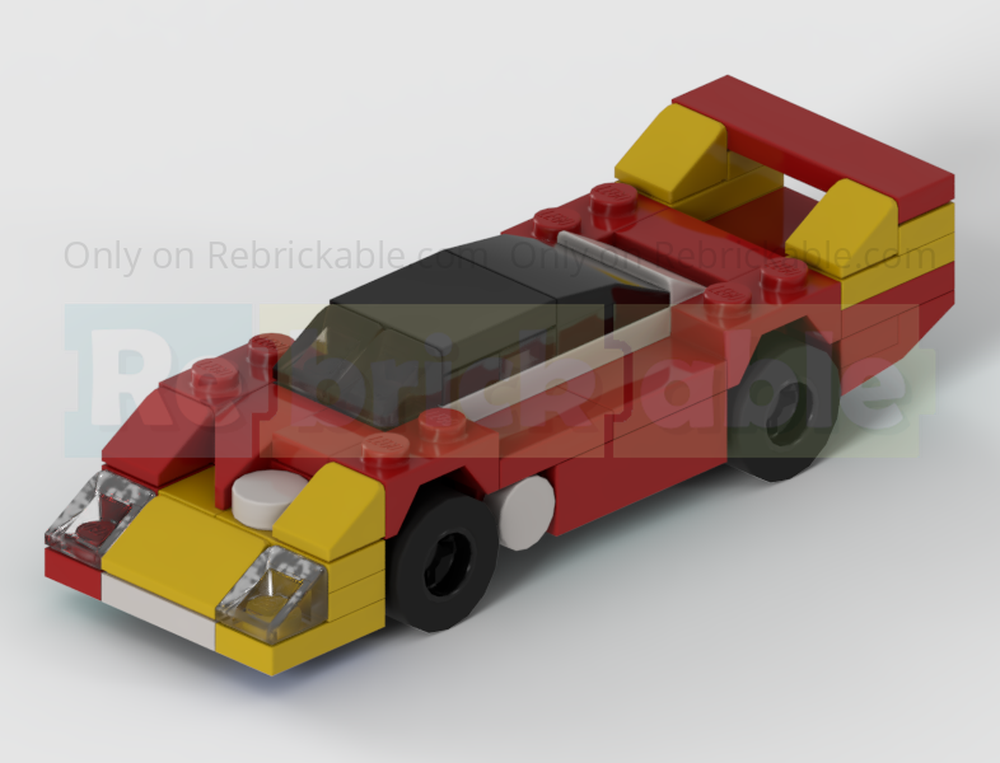 LEGO MOC Porsche 962 Group C Racing Car - Half Speed Champions Scale by ...