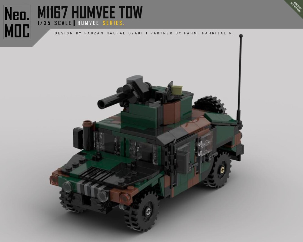 LEGO MOC M1167 HUMVEE TOW by Neo.moc | Rebrickable - Build with LEGO