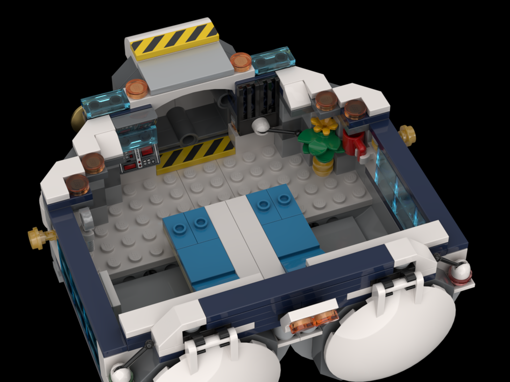LEGO MOC 60350 Double Bed Lunar Module by Gooble | Rebrickable - Build ...