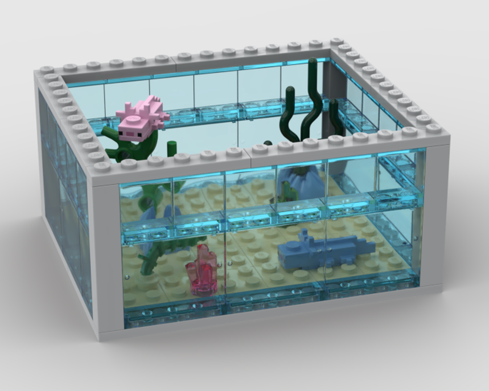 LEGO MOC Axolotl Aquarium by babulisku | Rebrickable - Build with LEGO
