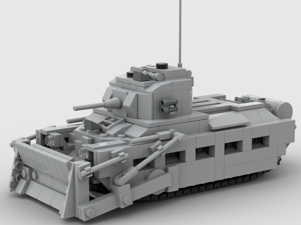 LEGO MOC Matilda II Dozer by Militarized Bricks | Rebrickable - Build ...