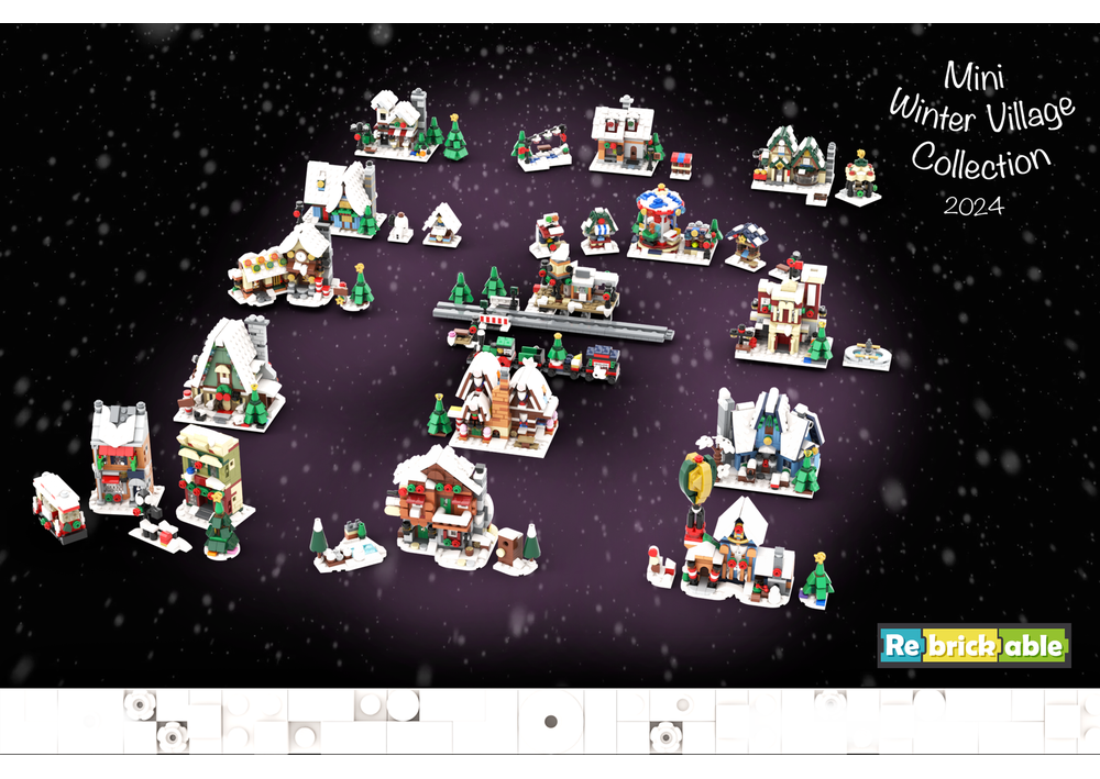 LEGO MOC Mini Winter Village Collection 2024 - The Full Set of 16 by ...