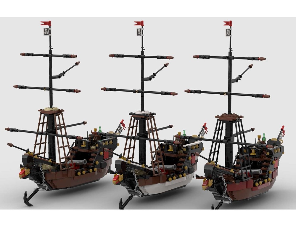 LEGO MOC Lego Moc Pirate Ship/ Brig v4.0 by itnael | Rebrickable ...