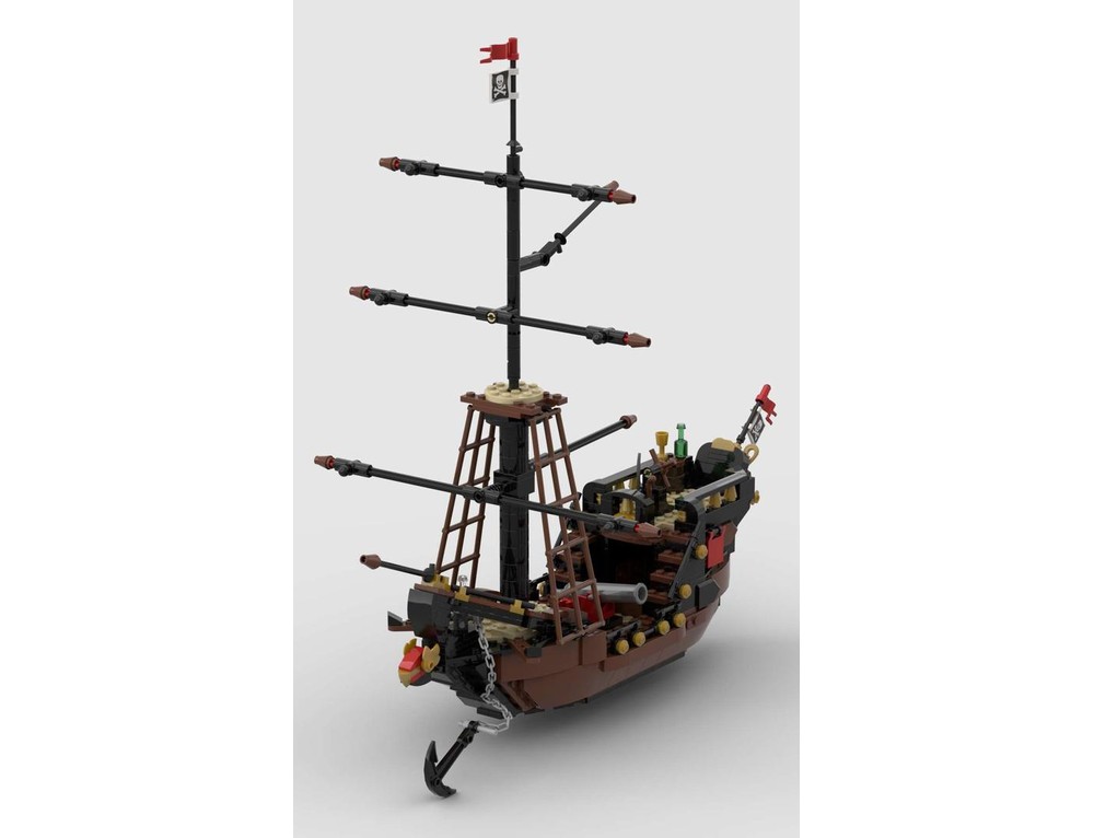 LEGO MOC Lego Moc Pirate Ship/ Brig v4.0 by itnael | Rebrickable ...