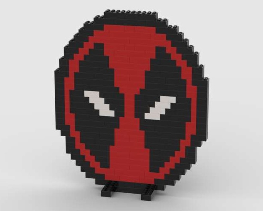 LEGO MOC Deadpool Plaque by WhovianCAS | Rebrickable - Build with LEGO