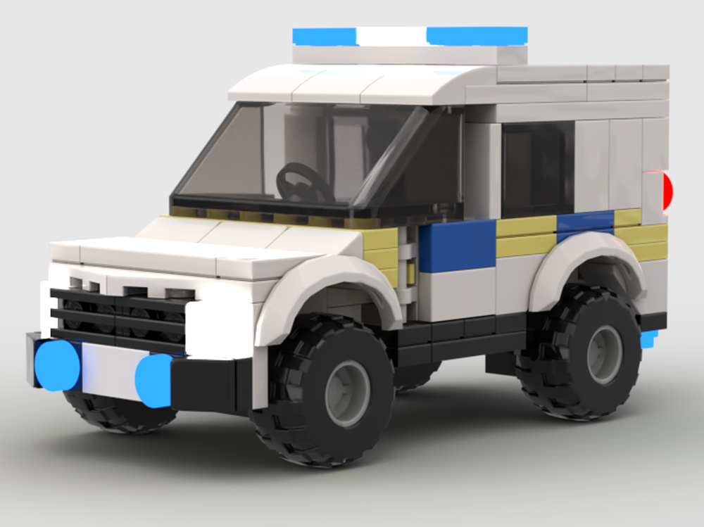 LEGO MOC Lego 4x4 UK Police van by greekplane | Rebrickable - Build ...