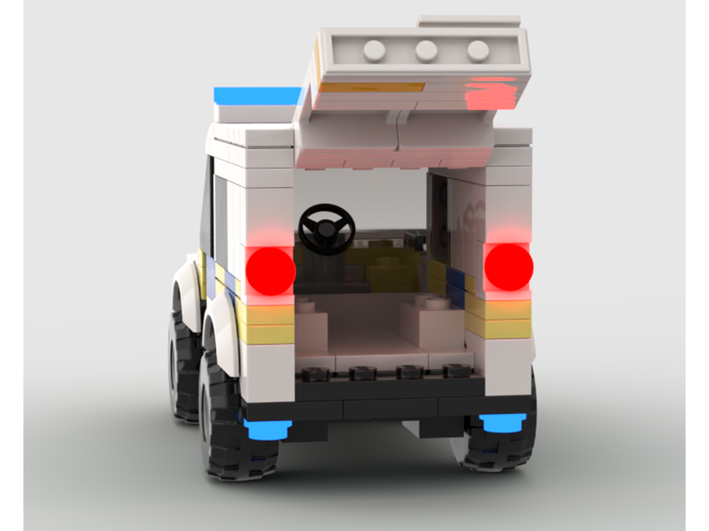 LEGO MOC Lego 4x4 UK Police van by greekplane | Rebrickable - Build ...