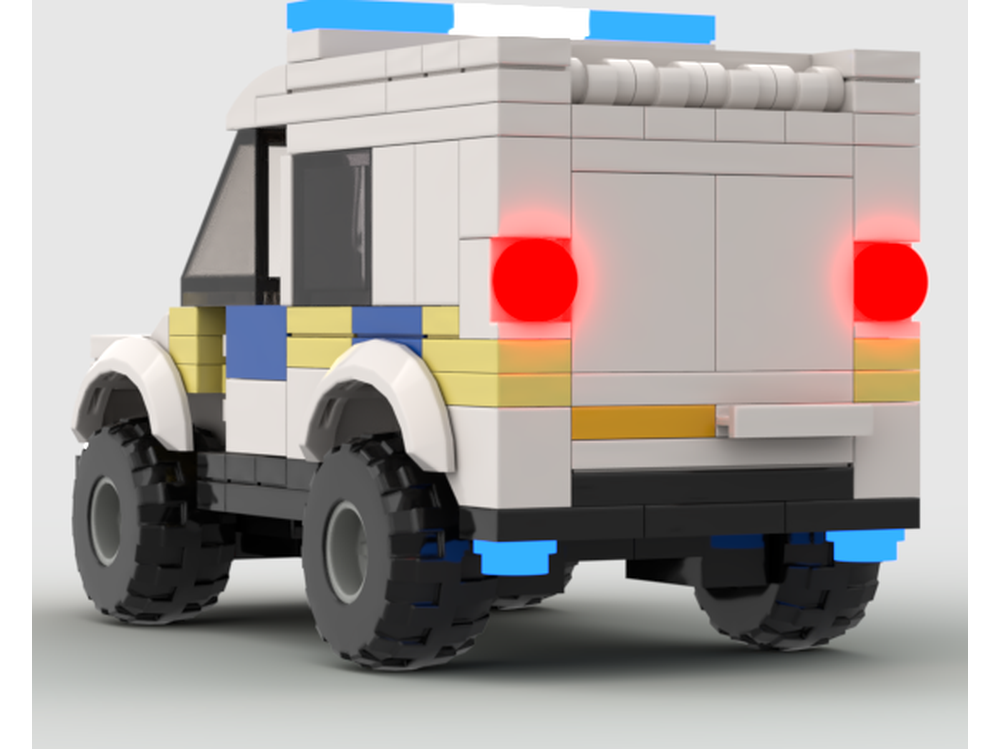LEGO MOC Lego 4x4 UK Police van by greekplane | Rebrickable - Build ...