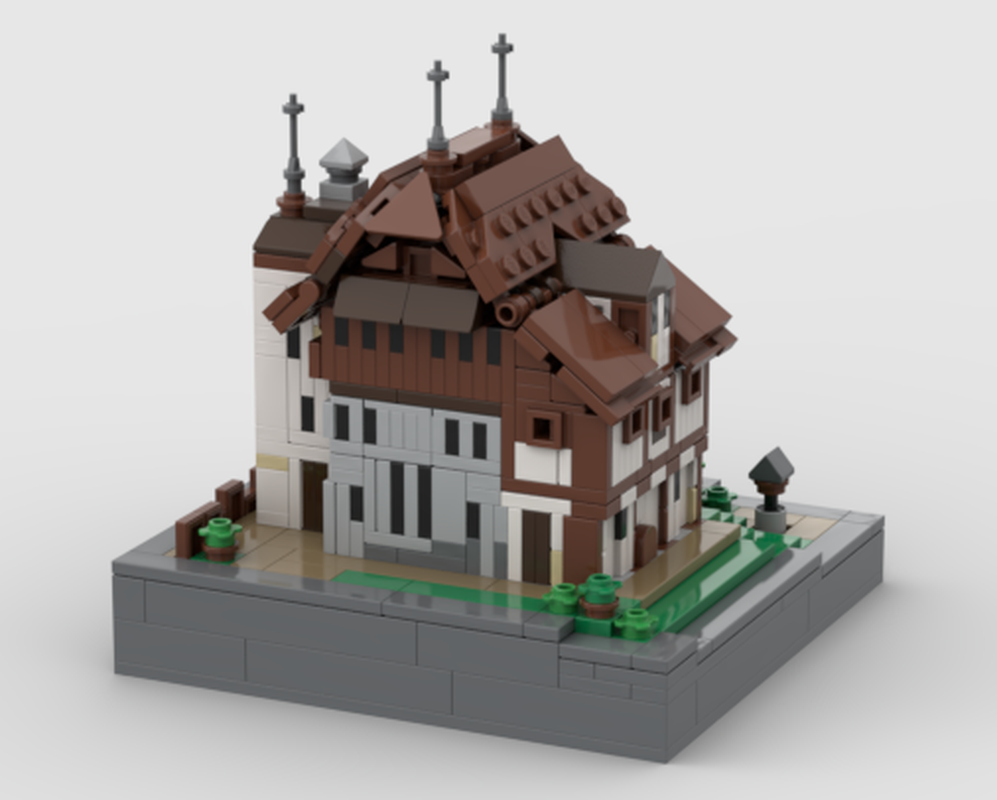 LEGO MOC Beromünster Castle (1642) by asmodaeus | Rebrickable - Build ...