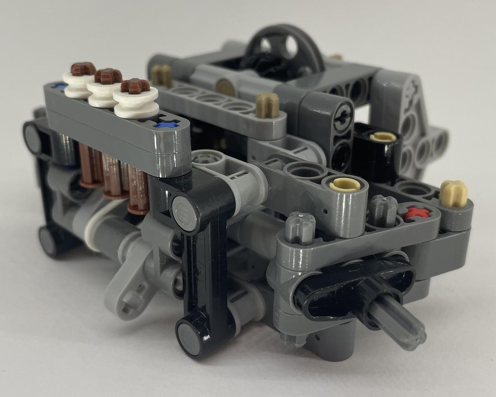 LEGO MOC 3-cylinder front axle by Tuningpartsbyleo | Rebrickable ...