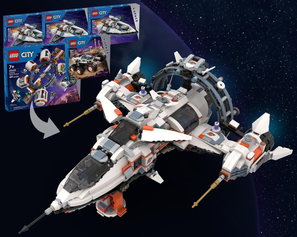 LEGO MOC Interstellar Starship by BrickVink | Rebrickable - Build with LEGO