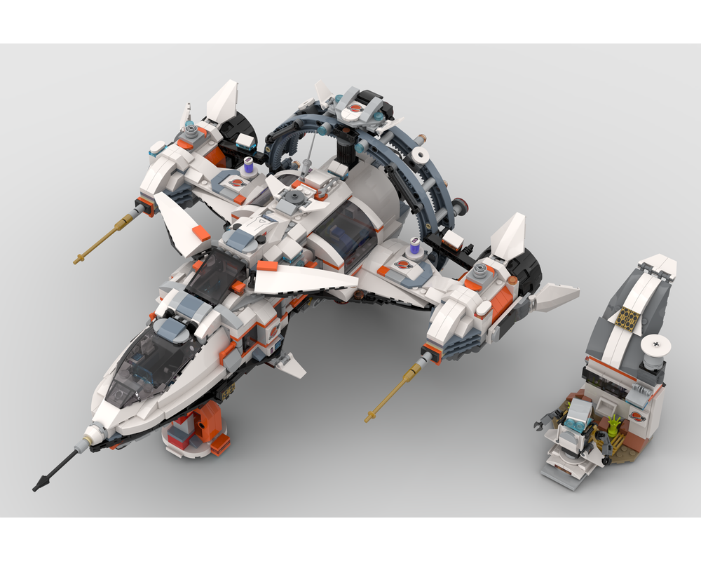 LEGO MOC Interstellar Starship by BrickVink | Rebrickable - Build with LEGO