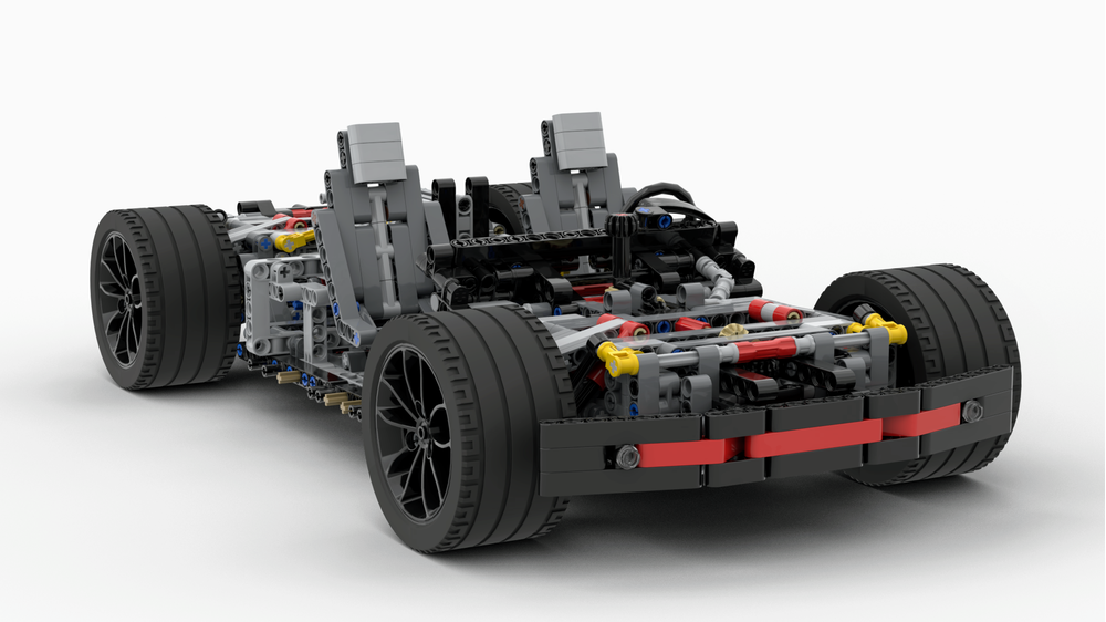 LEGO MOC Flat AWD chassis by Didumos | Rebrickable - Build with LEGO