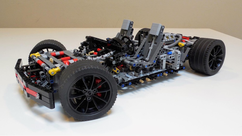 LEGO MOC Flat AWD chassis by Didumos | Rebrickable - Build with LEGO