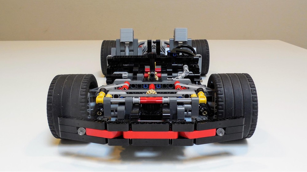 LEGO MOC Flat AWD chassis by Didumos | Rebrickable - Build with LEGO