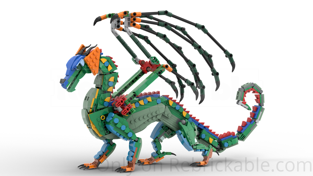 LEGO MOC RainWing (Wings of Fire) by Woffle Dude | Rebrickable - Build ...