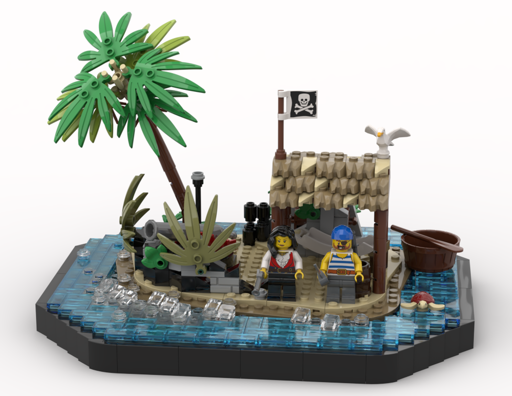 LEGO MOC Castaway Cay by CaptainDarkNStormy | Rebrickable - Build with LEGO