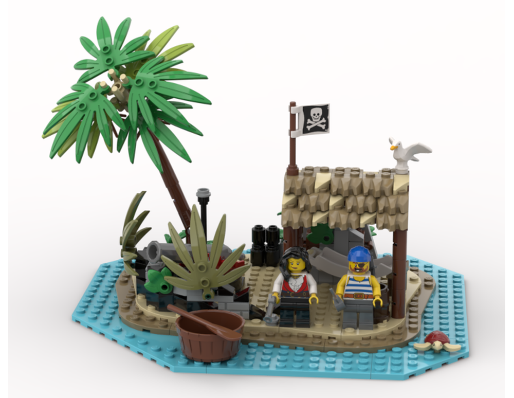 LEGO MOC Castaway Cay by CaptainDarkNStormy | Rebrickable - Build with LEGO