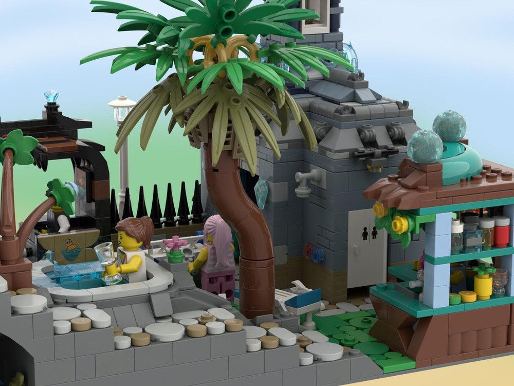 Lego Moc Modular Swimming Pool By Achrobrickz Rebrickable Build